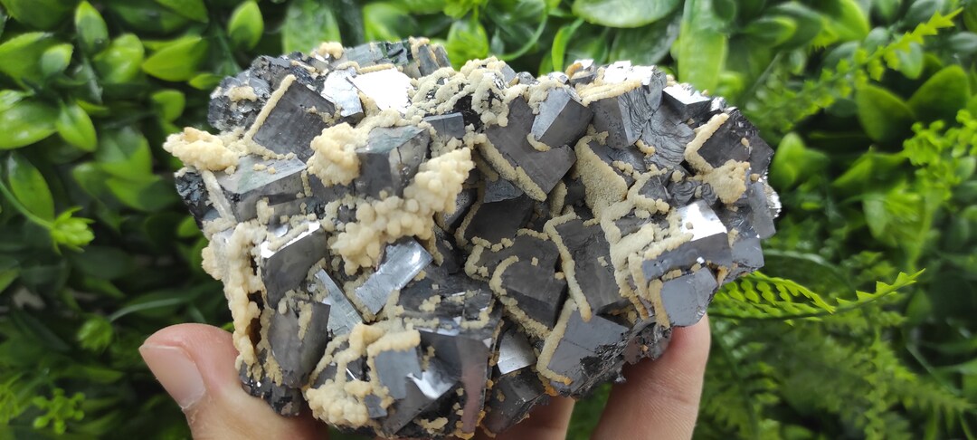 Skeletal Galena With Calcite and Dolomite, Krushev Dol Bulgaria - Etsy