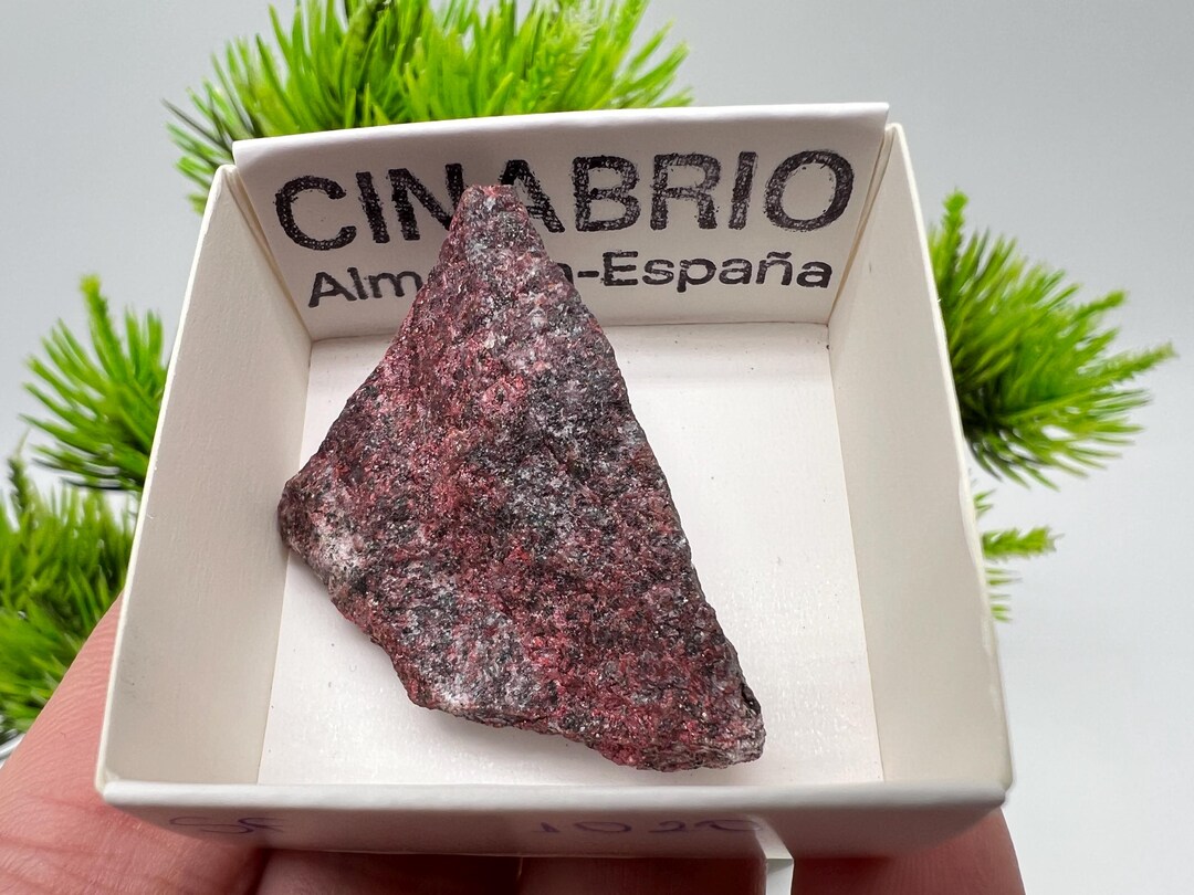 Red Cinnabar Crystal Specimen: Raw Mineral From Almaden, Spain - Etsy