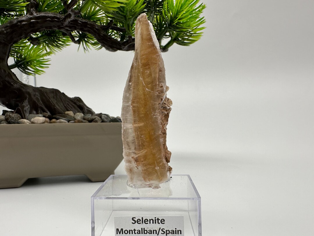 TOP QUALITY! Golden Phantom Selenite Slabs. Fishtail Selenite. Utah Raw ...