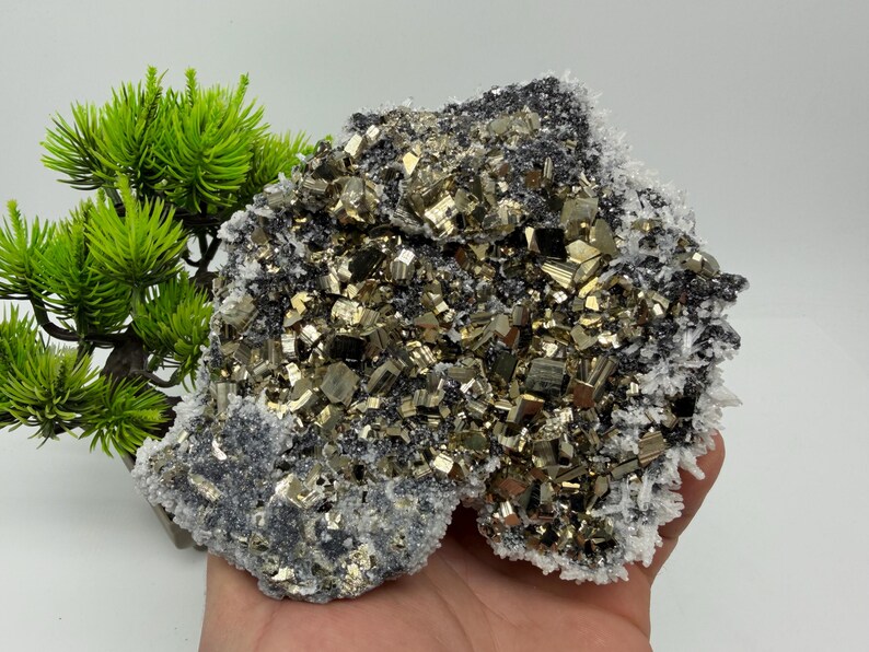 Pyrite, Quartz, Calcite & Sphalerite – Krushev Dol Mine, Bulgaria ...