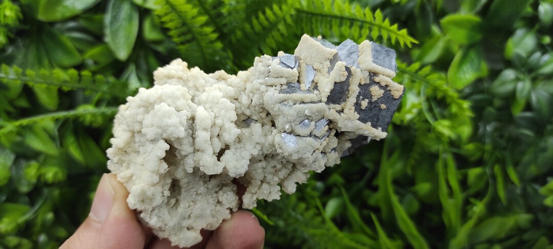 Skeletal Galena With Dolomite Calcite: Home Decor Stone - Etsy