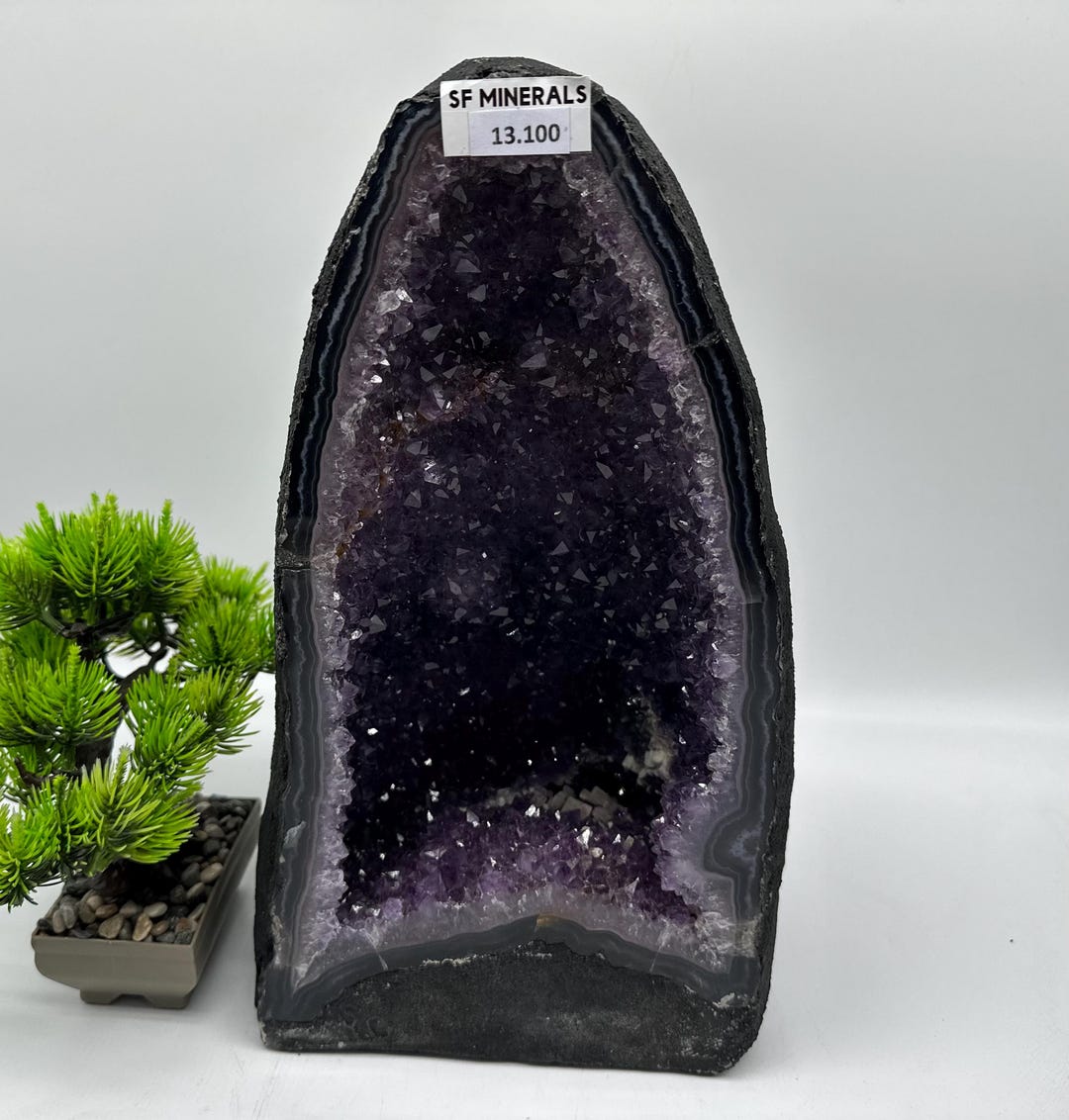 Natural Amethyst Geode Crystal Quartz Cluster Home Decoration Dream ...