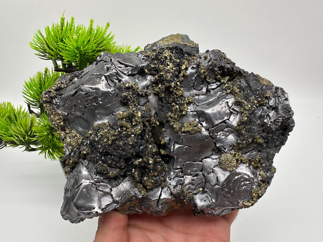 Incredible Shiny,melted Galena,whit Chalcopyrite,pyrite,sphalerite,from ...