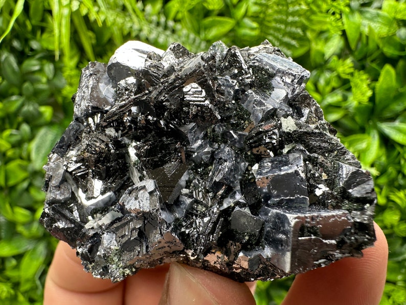 Skeletal Galena With Black Sphalerite, Natural Mineral Specimen - Etsy UK