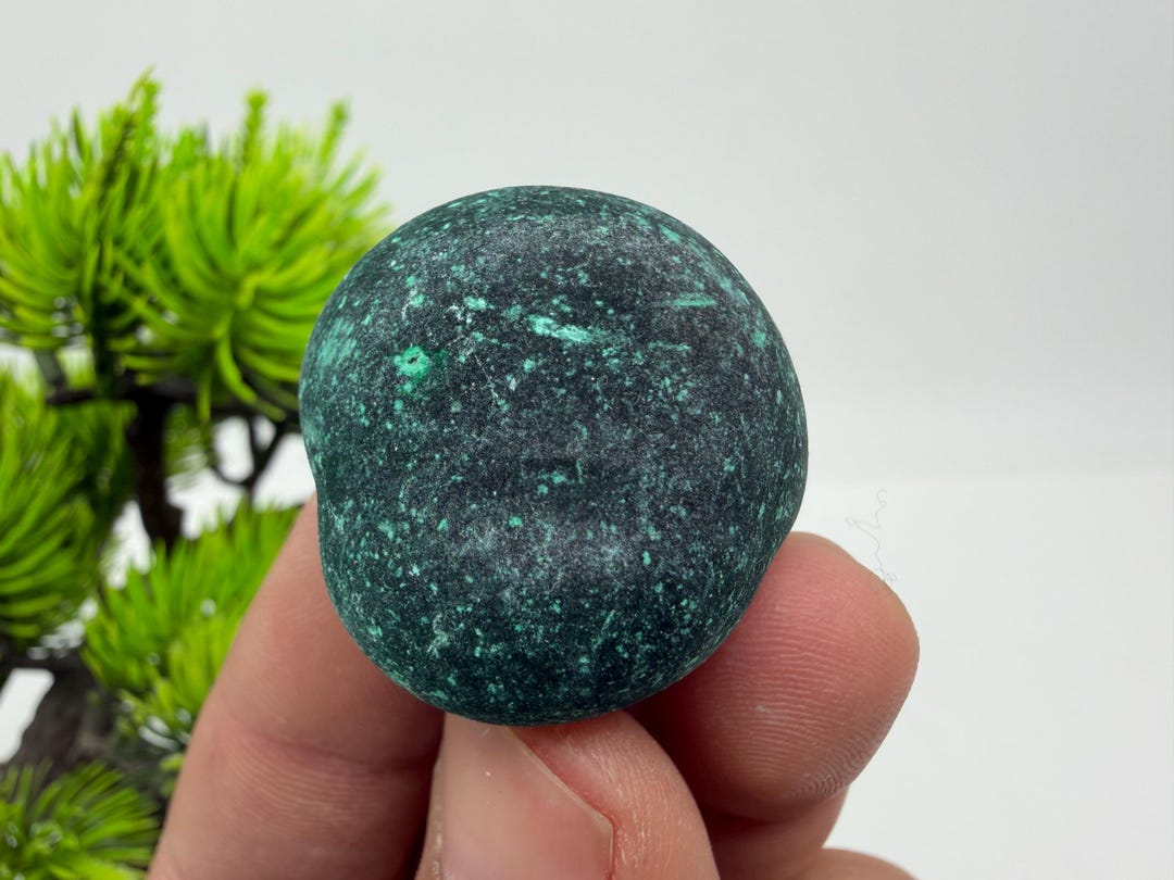 Fibrous Malachite Stone: Congo Mineral Specimen, Home Decor - Etsy