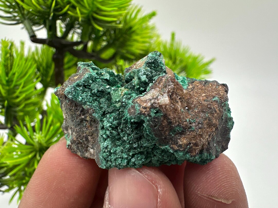 Green Malachite on Matrix, Moroccan Crystal Mineral Specimen - Etsy