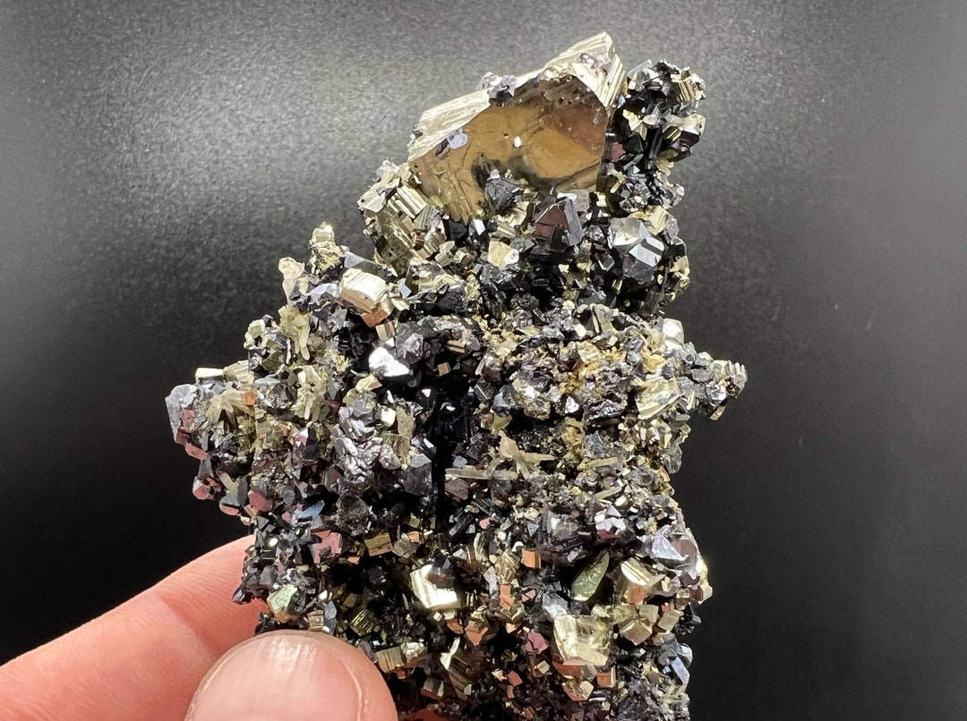 A Small Specimen of Very Well Developed Crystals, Galena, Svalerite and ...