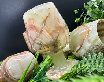 Beautiful Mystical Onyx Marble Stone Goblet Wine - Etsy