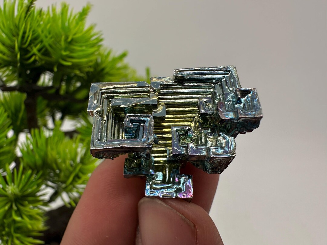 Rainbow Bismuth Crystal, Rare Gemstone Bismuth, Collection Stone - Etsy