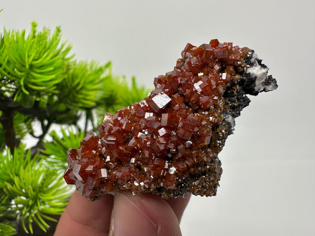 Red Vanadinite on Barite From Morocco,crystal, Mineral,specimen,cluster ...