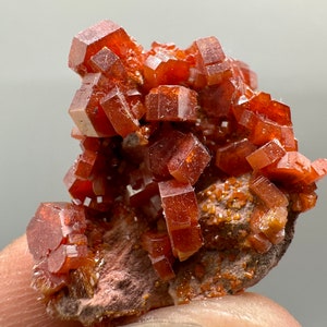 Red Vanadinite on Matrix From Morocco,crystal, Mineral,specimen,cluster ...