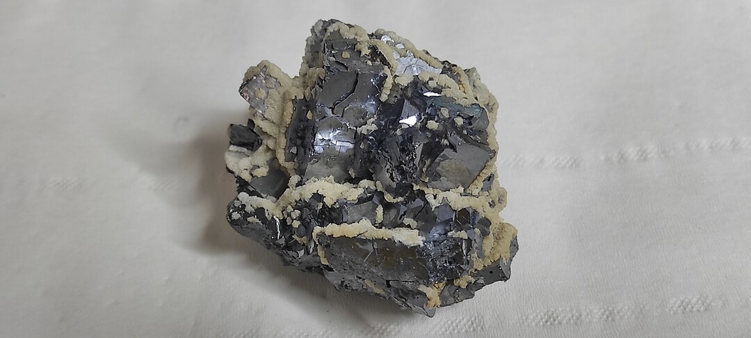 Skeletal Galena Mineral With Sphalerite, Calcite, and Dolomite - Etsy