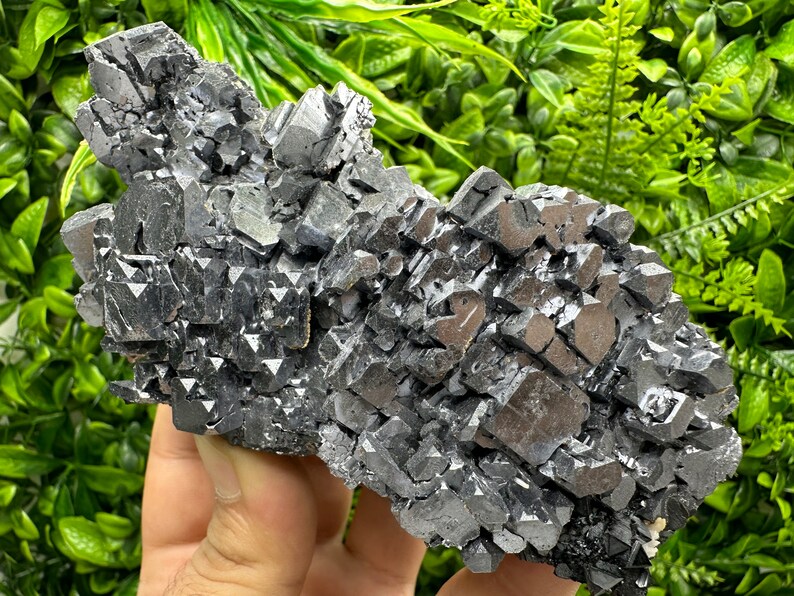 Skeletal Galena Crystal, Shiny Mineral Specimen - Etsy