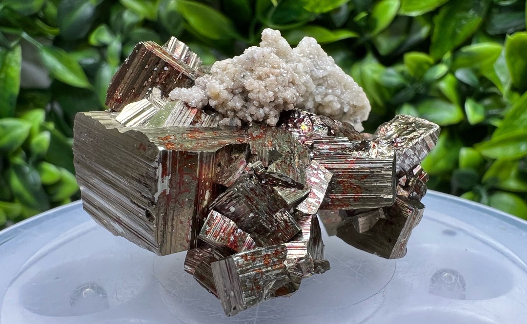 Amazing Rare Red Pyrite Iron Oxide Unique and Very Rare Pyrite With ...