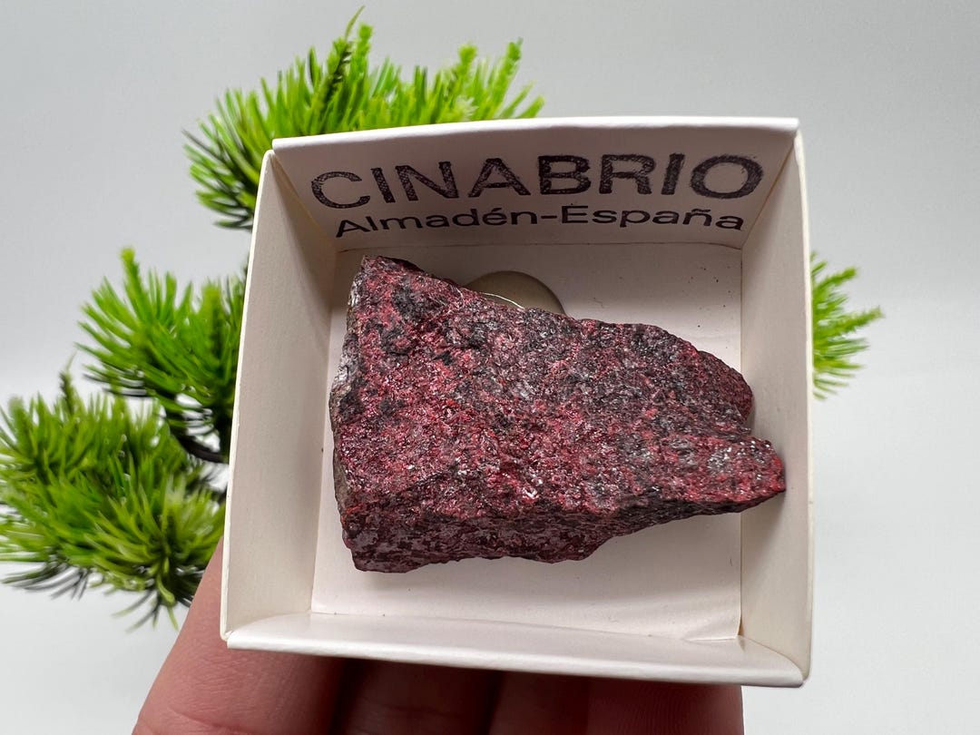 Red Cinnabar Crystal Specimen: Raw Mineral From Almaden, Spain - Etsy