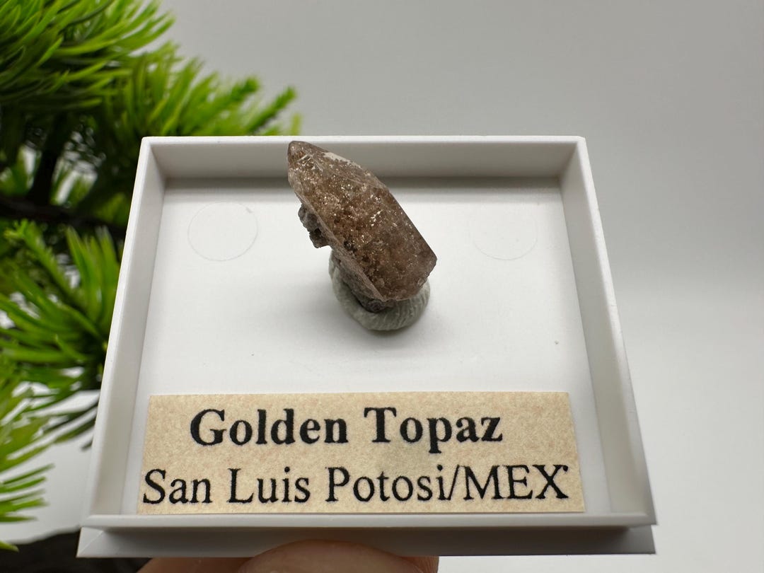 Golden Topaz Crystal From Mexico: Mineral Collection Piece - Etsy