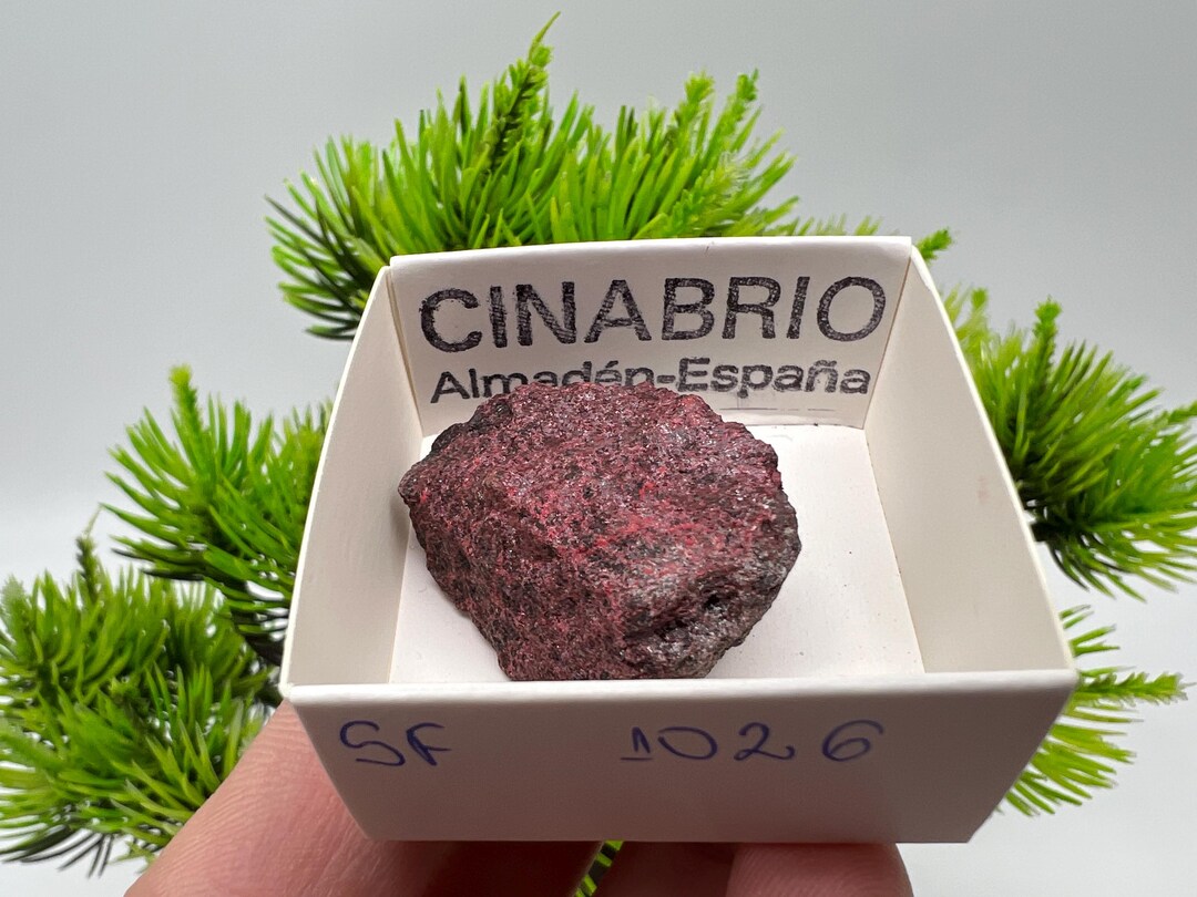 Red Cinnabar Crystal Specimen: Raw Mineral From Almaden, Spain - Etsy UK