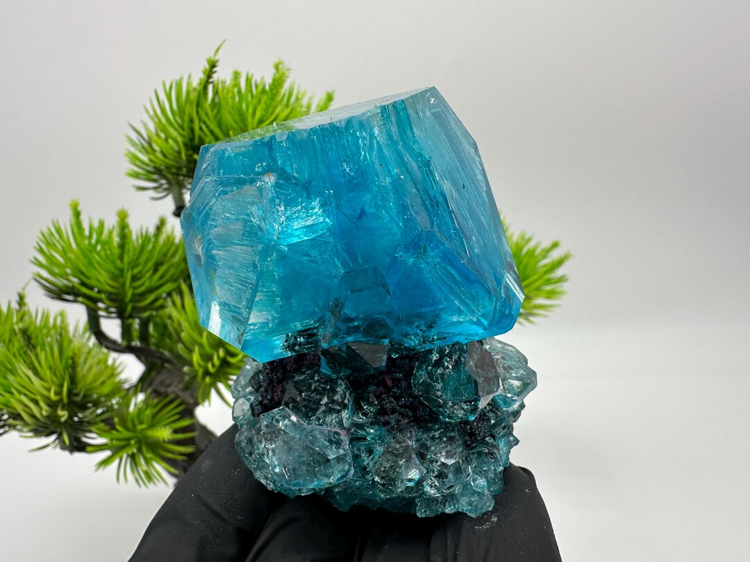 Exceptional Turquoise ALUNITE Aqua Crystal on Matrix UV Active, Lab ...