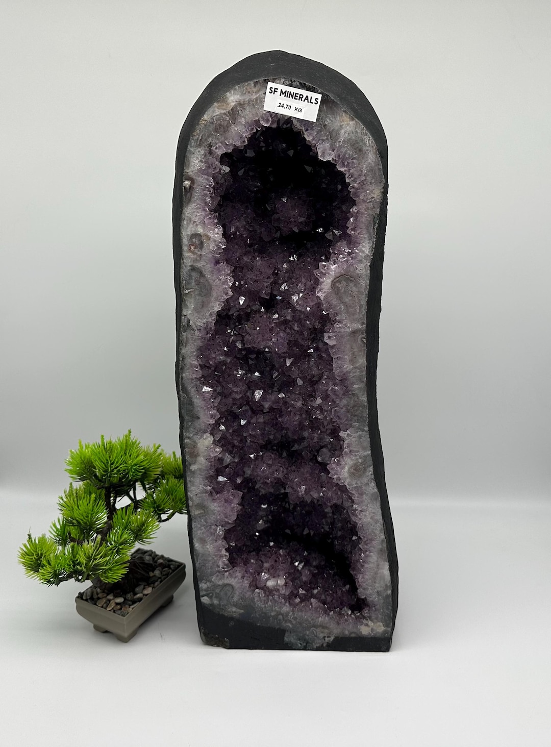 Large Natural Amethyst Geode: Crystal Quartz Cluster, Home Decor (24.70 ...