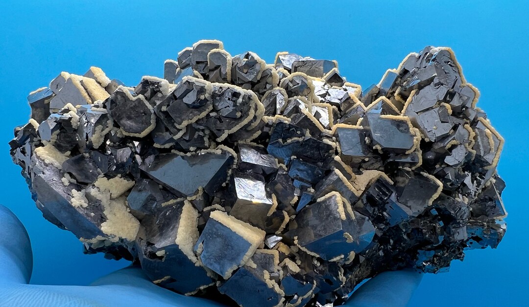Skeletal Galena on Sphalerite With Calcite Dolomite - Etsy