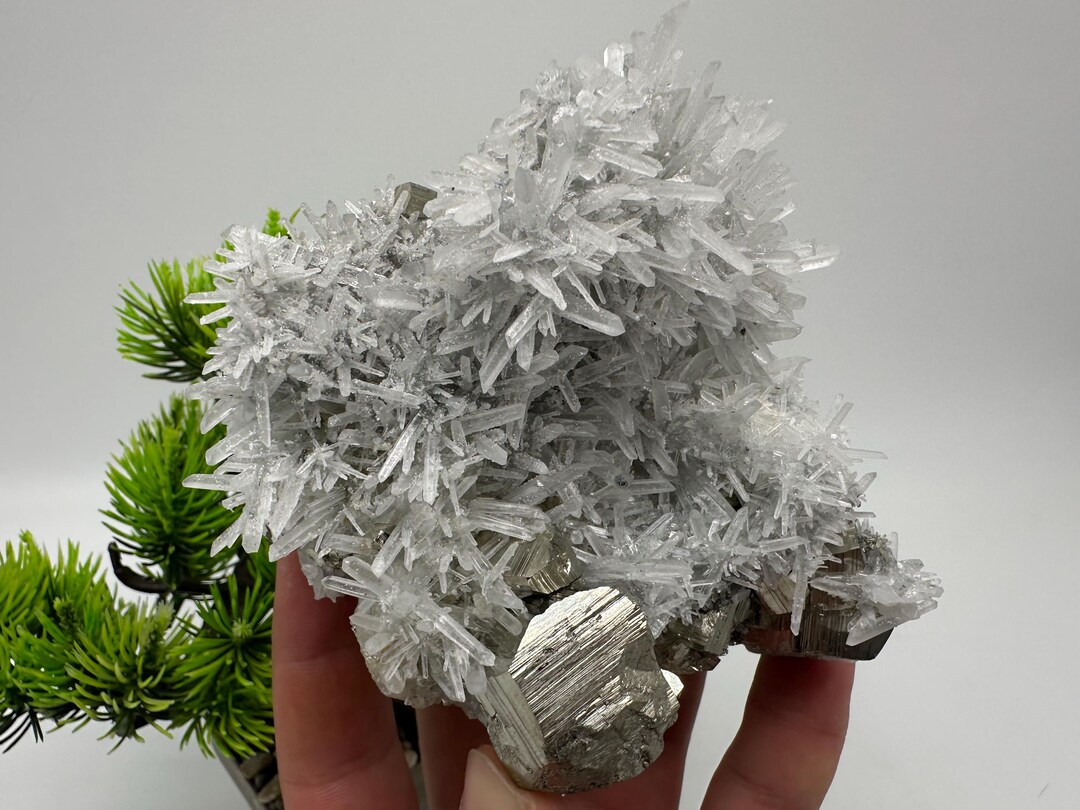 Stunning Pyrite on Transparent Quartz,from Krushev Dol Mine Bulgaria ...