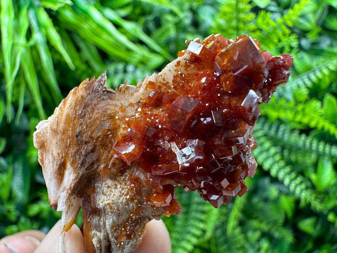 Moroccan Red Vanadinite Crystal Cluster on Matrix Specimen - Etsy