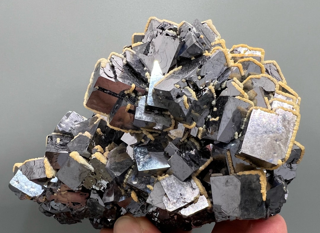 Skeletal Galena With Calcite Dolomite Mineral Specimen - Etsy