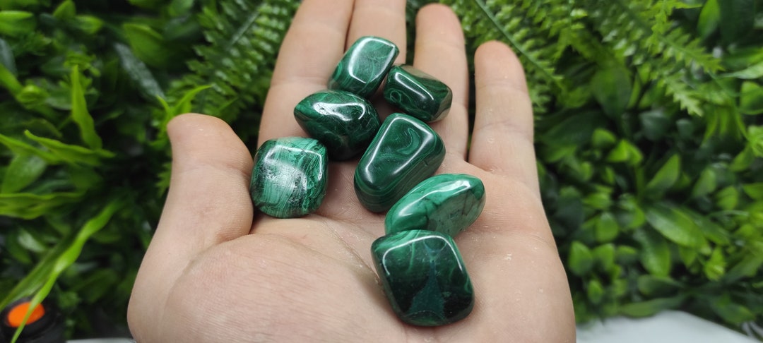 100% Genuine Congo Malachite Tumbled Stone - Malachite Crystals ...