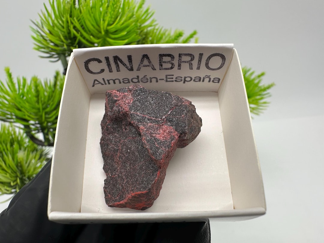 Red Cinnabar Crystal Mineral Specimen, Almaden Mines Spain, Raw Stone ...