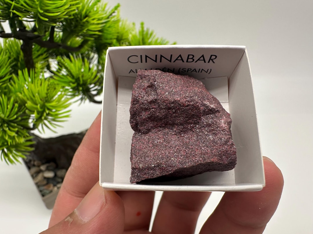 Red Cinnabar Crystal Specimen: Raw Mineral From Almaden, Spain - Etsy