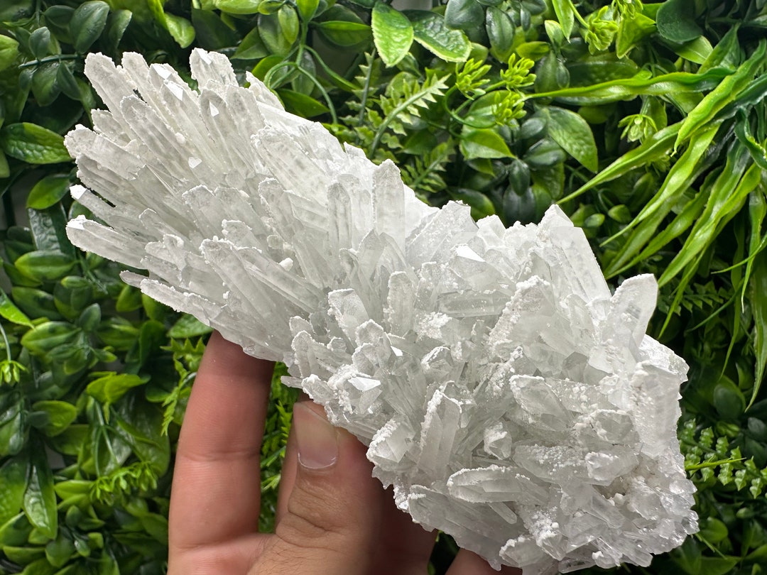 Wonderful Transparent Quartz Whit Calcite, Rare Transparent Quartz ...