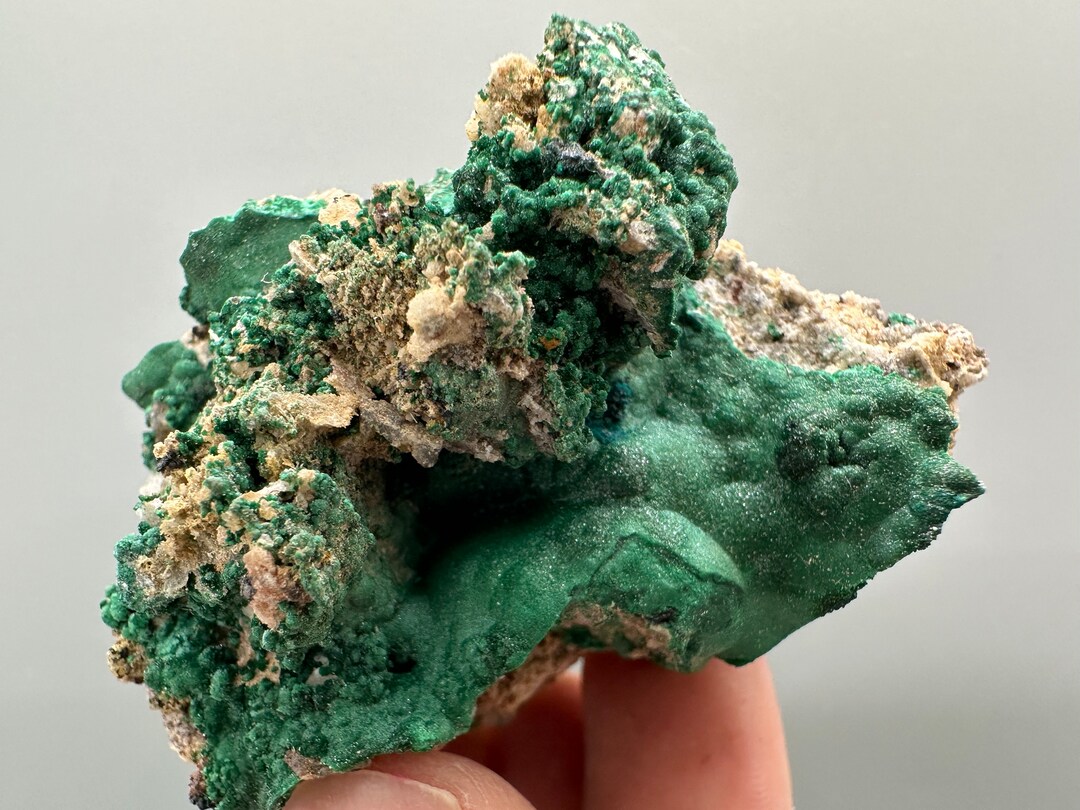 Fibrous Malachite Crystal: Congo Mineral Specimen, Green Stone - Etsy