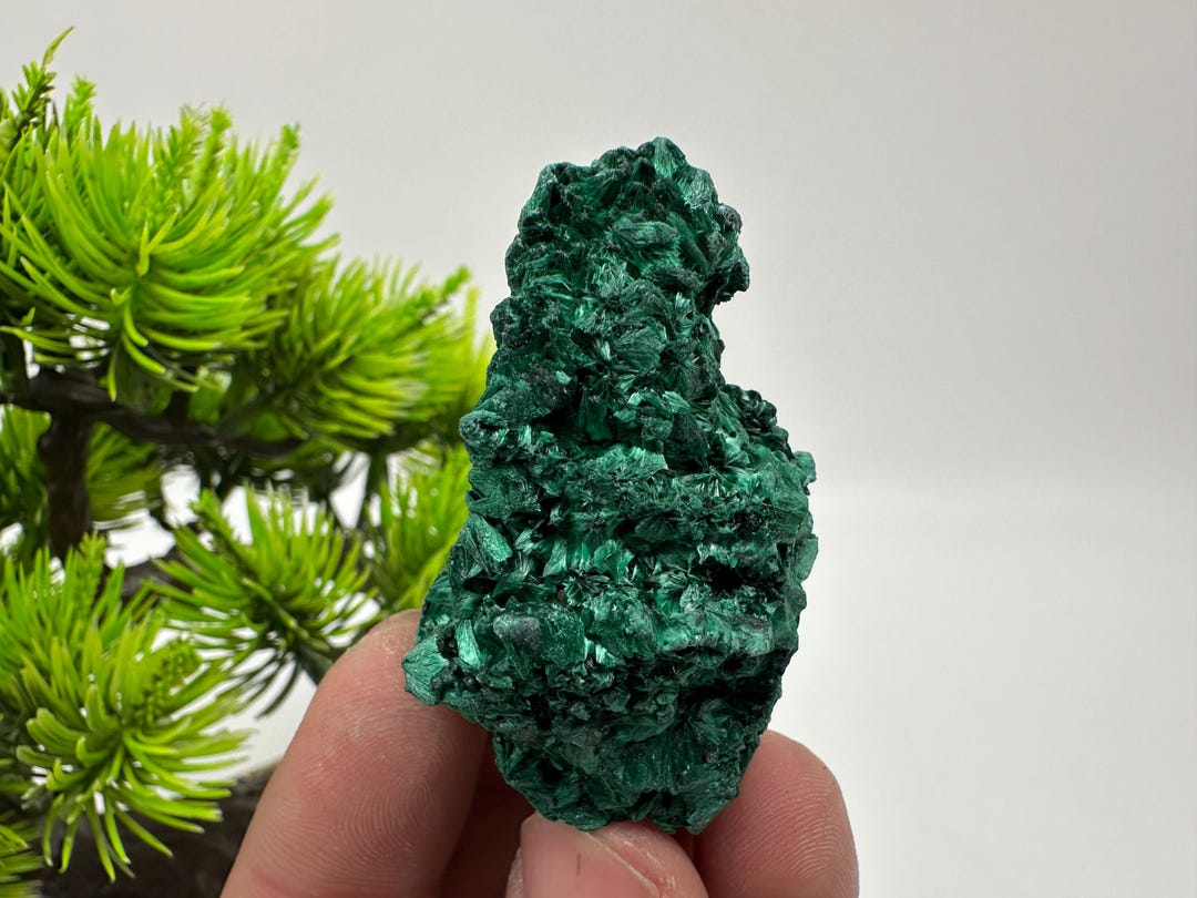 Fibrous Malachite Crystal, Congo Mineral Specimen, Chakra Stone - Etsy