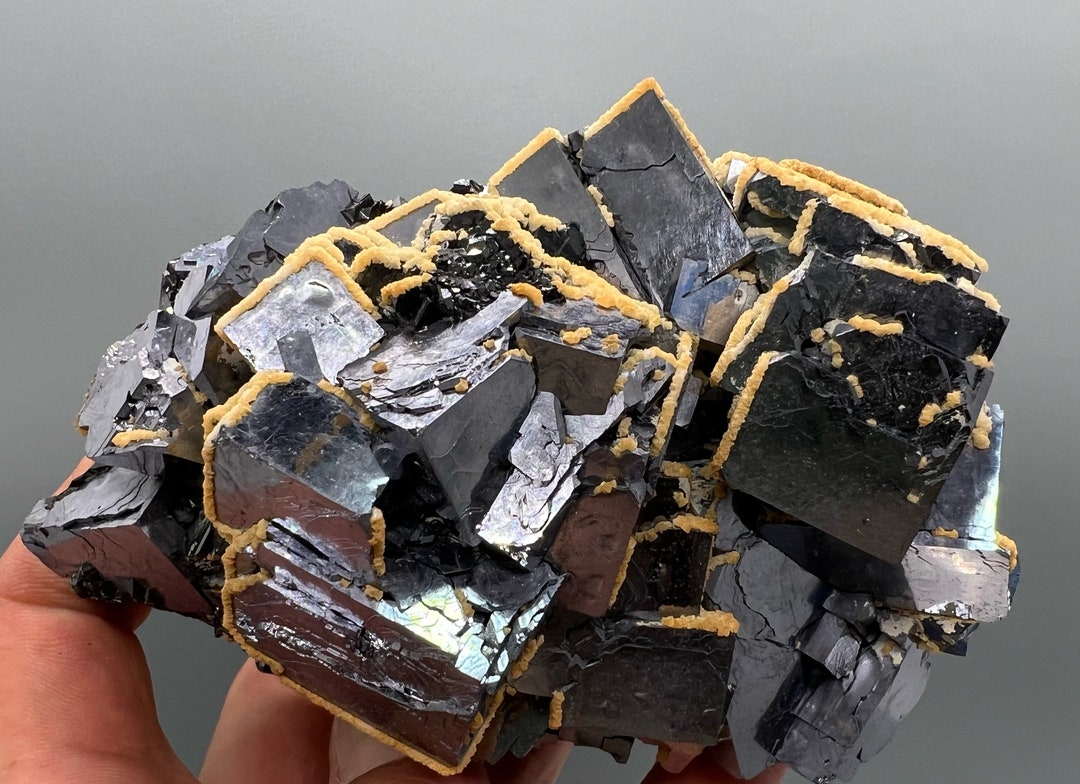 TOP!!! Perfect Piece Skeletal Shiny Galena Whit Calcite Dolomite ...