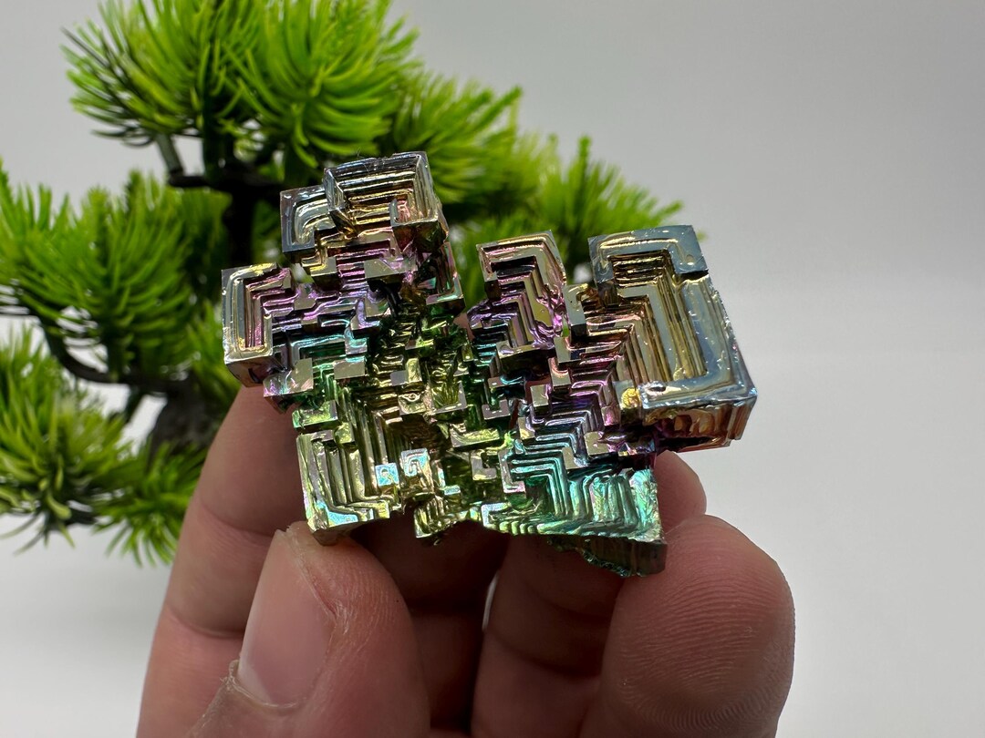 LARGE Rainbow Bismuth Crystal, Rare Gemstone, Collection Piece - Etsy