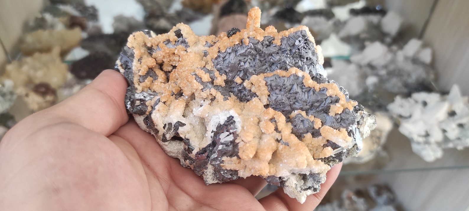 Amazing Piece Spinel Law Skeletal Melted Galena Whit Calcite - Etsy