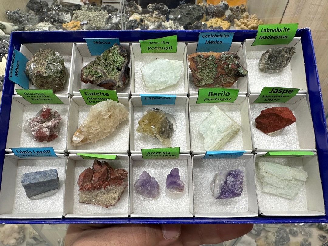 One Set Wonderful Minerals From the World, Minerals for the Home ...