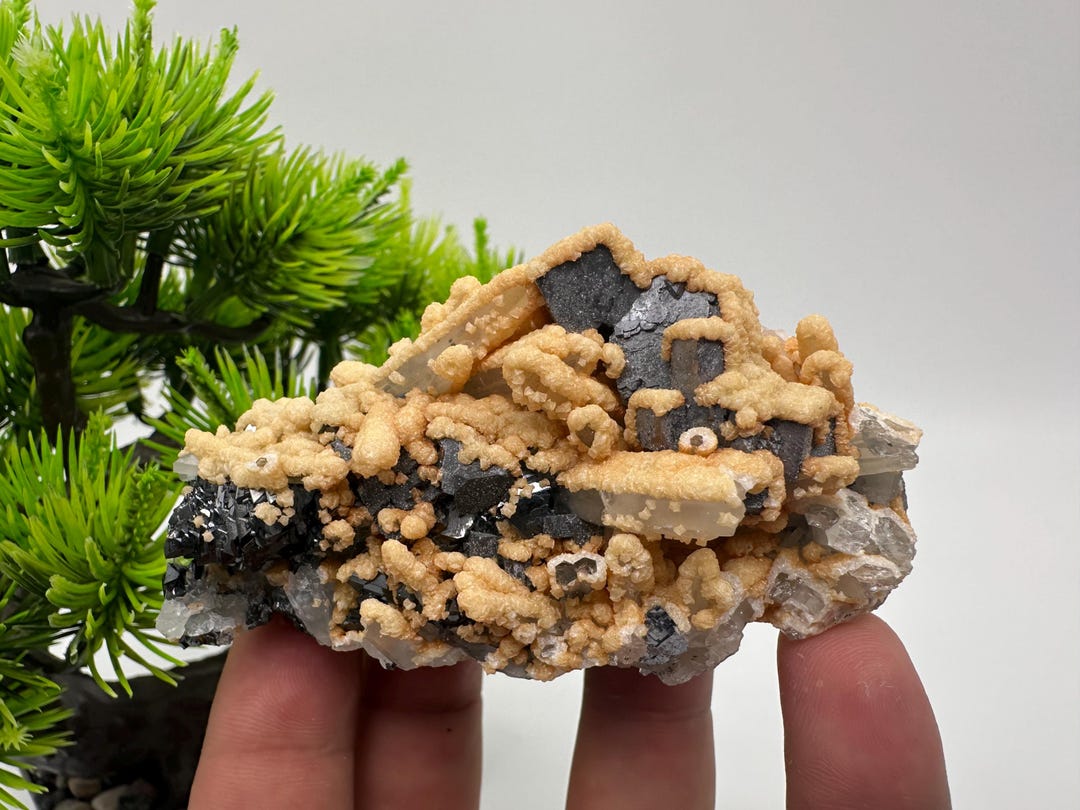 Skeletal Galena With Dolomite Calcite: Home Decor Stone - Etsy
