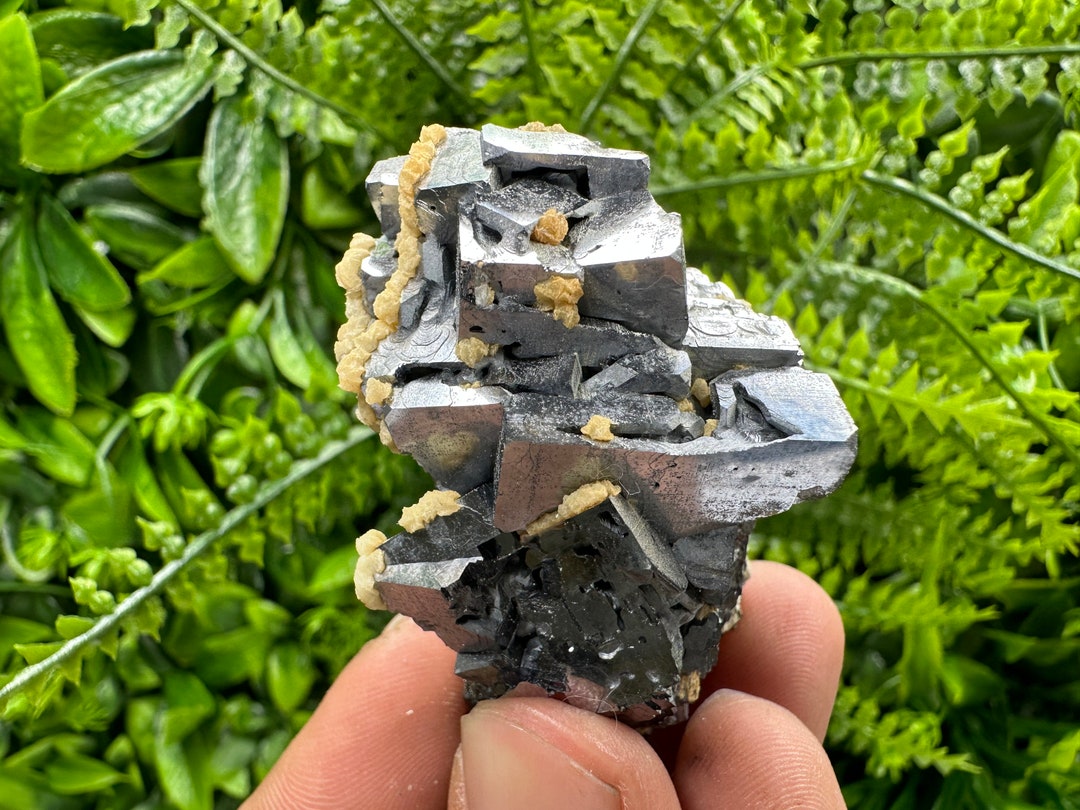Skeletal Galena With Dolomite Calcite: Home Decor Stone - Etsy