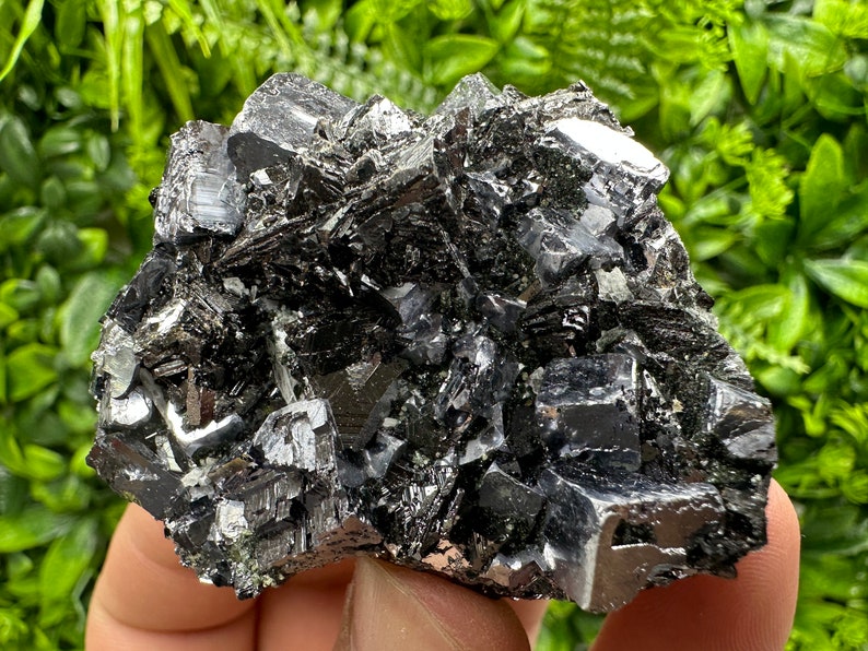 Skeletal Galena With Black Sphalerite, Natural Mineral Specimen - Etsy UK