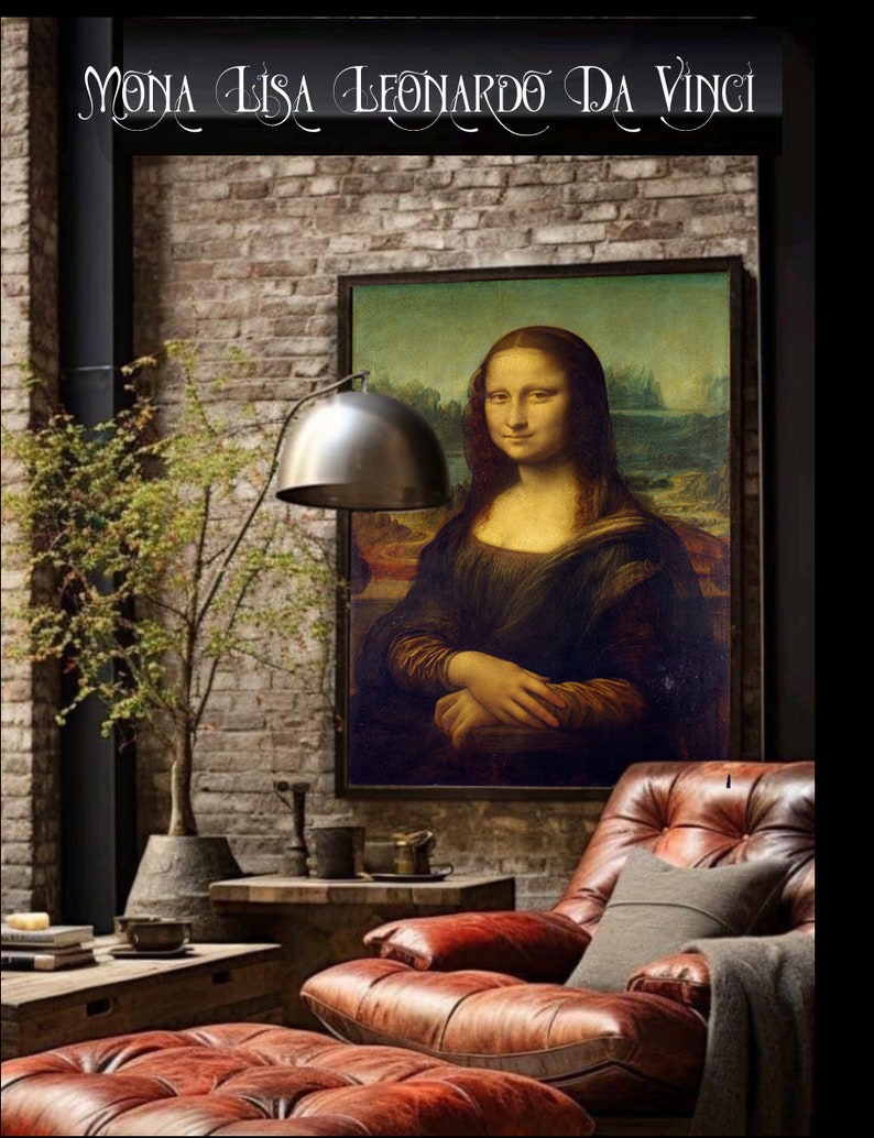 Da Vinci Print Mona Lisa Svg Mona Lisa Poster Leonardo Da - Etsy