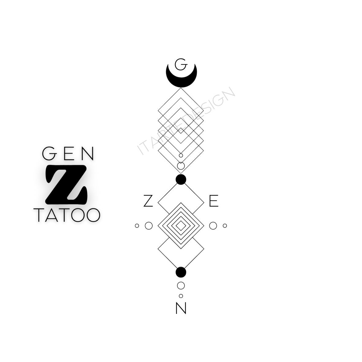 GEN Z Generation Tatoo Custom PNG Design Tattoo Design Unisex - Etsy ...