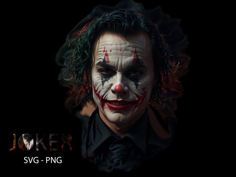 Joker Png 4k Wallpaper Cmyk Dark Poster + Svg, Png File of Joker Head ...