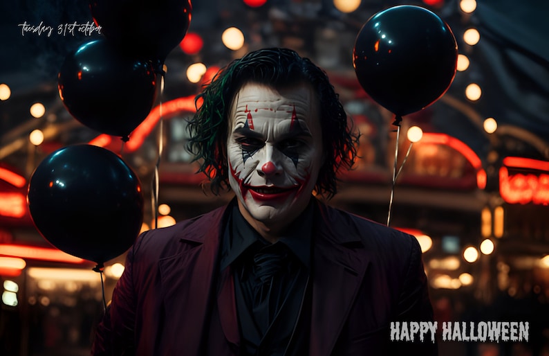 Joker Png 4k Wallpaper Cmyk Dark Poster + Svg, Png File of Joker Head ...