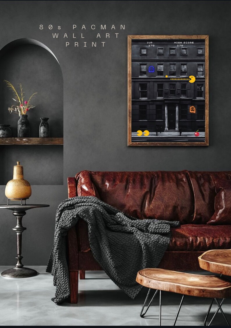 Pac Man Svg 80s Png Background Vintage Pacman Svg Decorations Black and ...