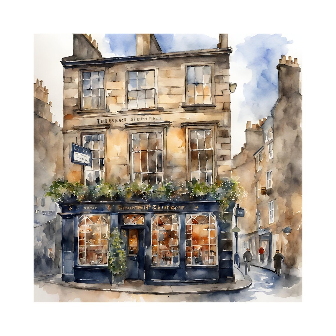 Glasgow Scotties Png Bundle 101 Glasgow Street Poster Glasgow Travel Print Watercolor Glasgow ...