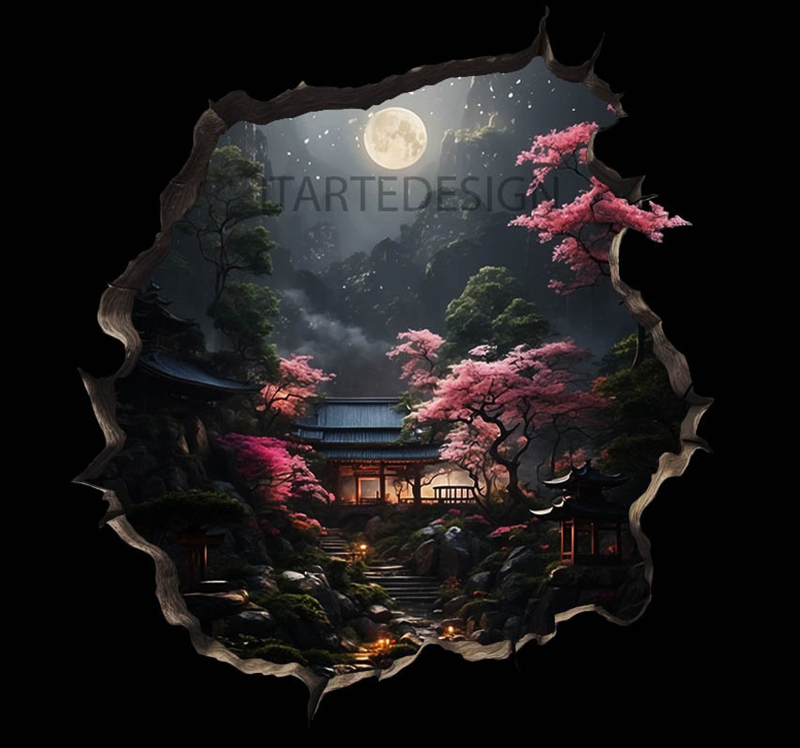 3D Magic Hole Wall Decal Sticker Removable Wall Decoration Awesome Gift ...