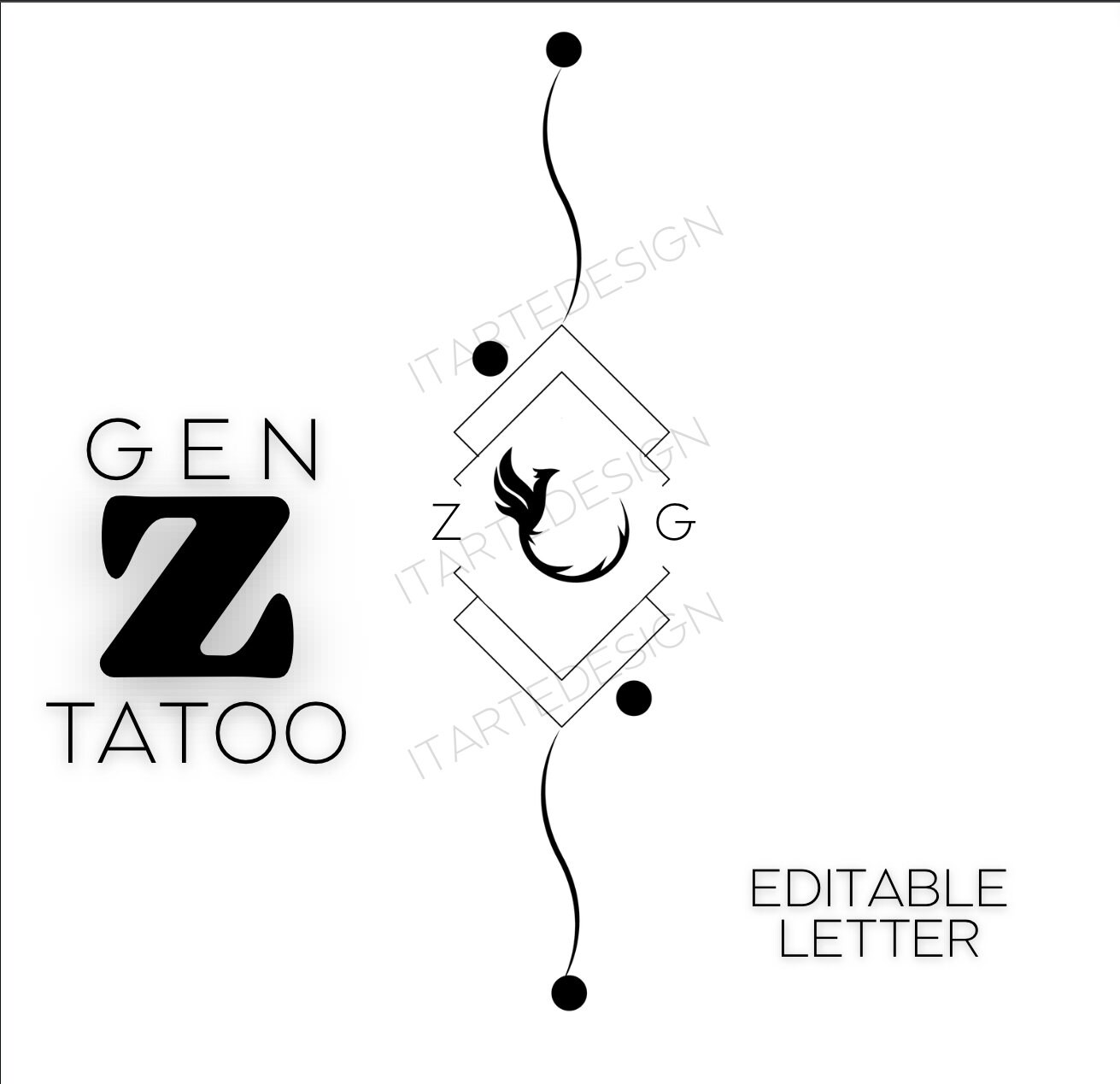GEN Z Generation Tatoo Custom PNG Tattoo Unisex Design Unisex ...