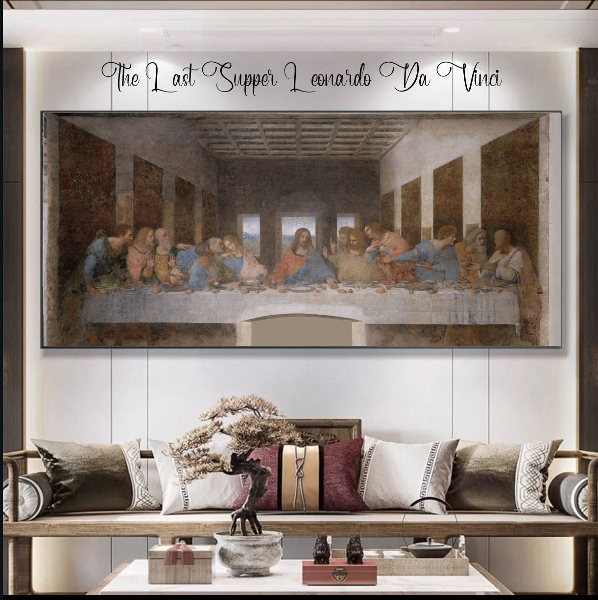 The Last Supper Print Leonardo Da Vinci Renaissance Painting Poster ...