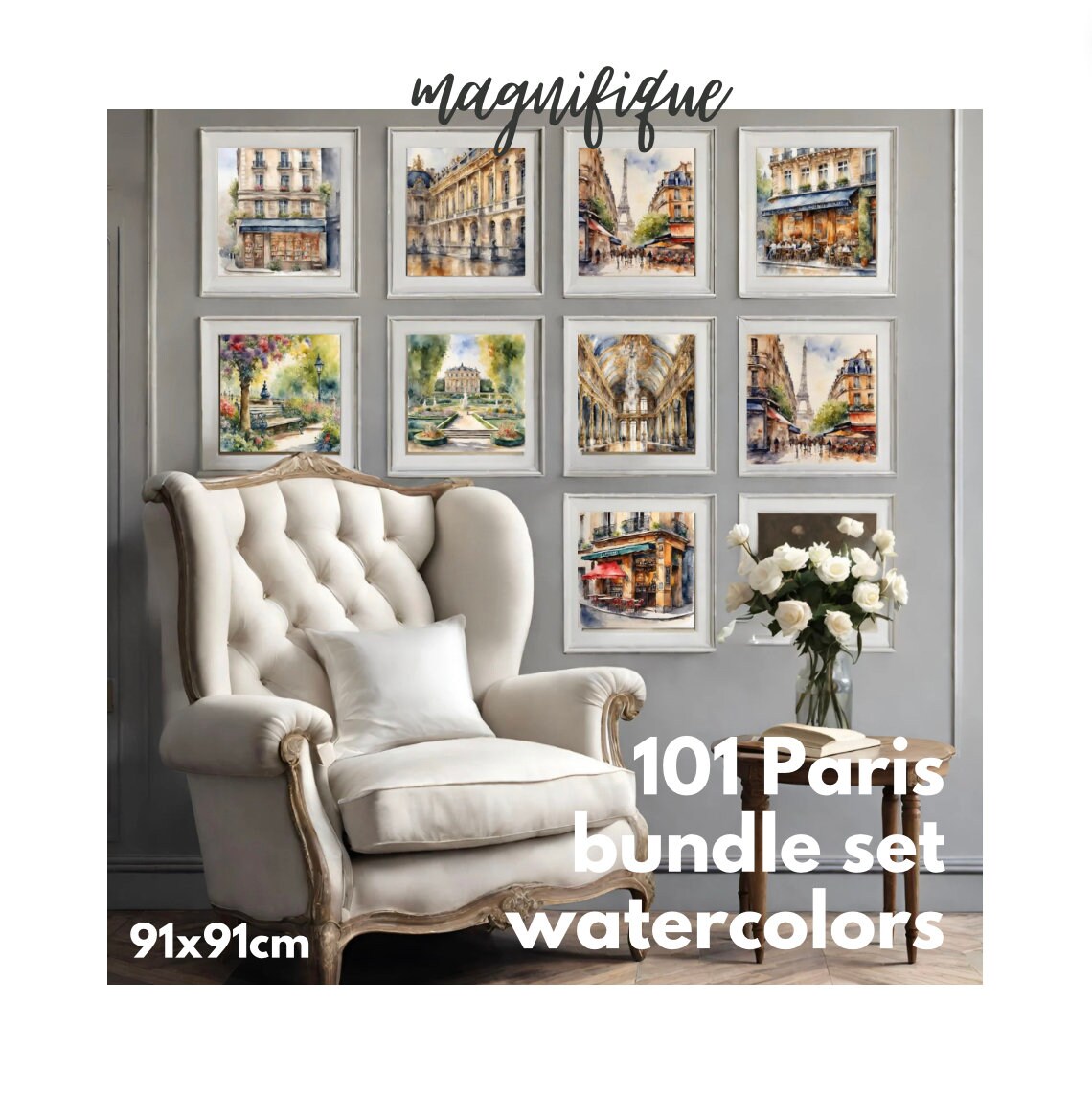 J'adore Paris 101 Files Bundle Paris Watercolor Paris Wall Art Paris ...